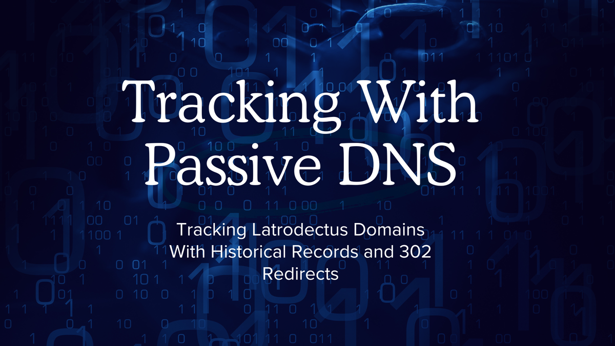 Passive DNS For Phishing Link Analysis - Identifying 36 Latrodectus ...
