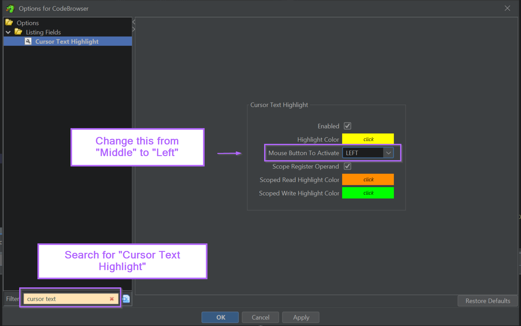 Understanding and Improving The Ghidra UI for Malware Analysis